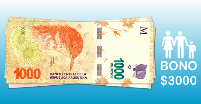 Bono de Fin de Año de 3000 pesos al Salario Social Complementario y ...